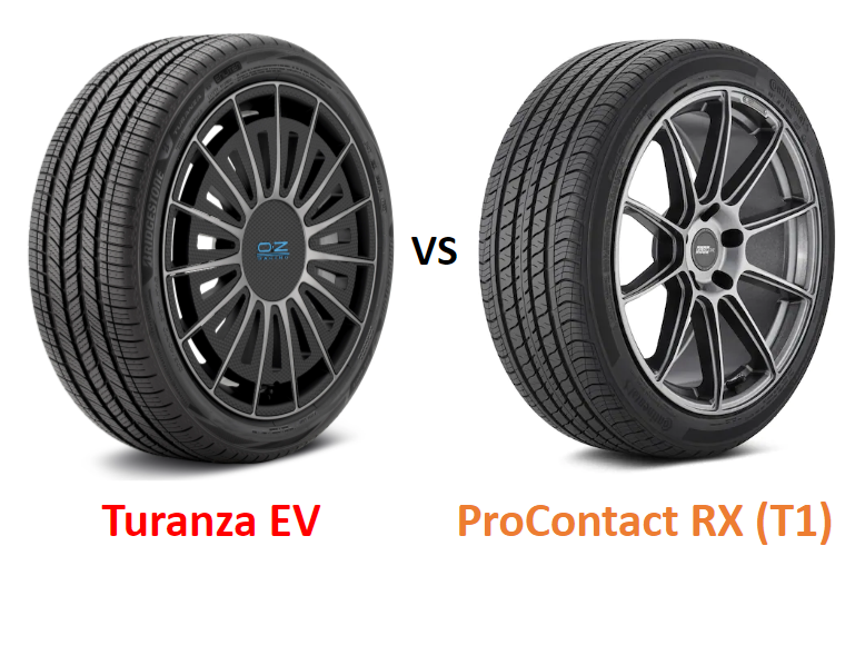 Bridgestone Turanza EV vs Continental ProContact RX (T1) - Top Tire Review