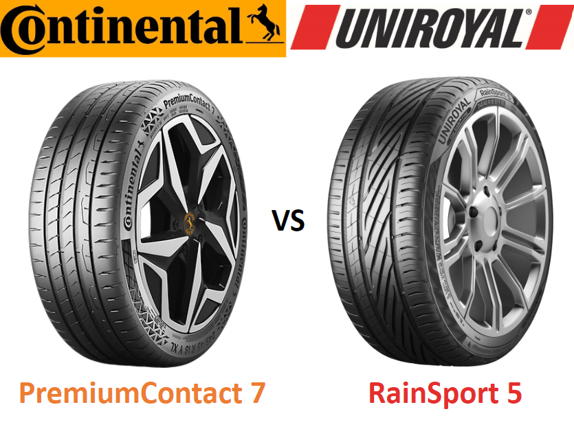 Continental PremiumContact 7 vs Uniroyal RainSport 5 - Top Tire Review