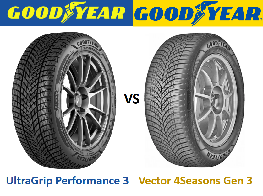 Goodyear UltraGrip Performance 3 vs Goodyear Vector 4Seasons Gen 3 - Top Tire Review