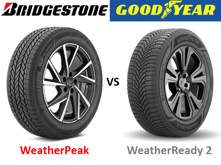Bridgestone WeatherPeak vs Goodyear Assurance WeatherReady 2 - Top Tire ...