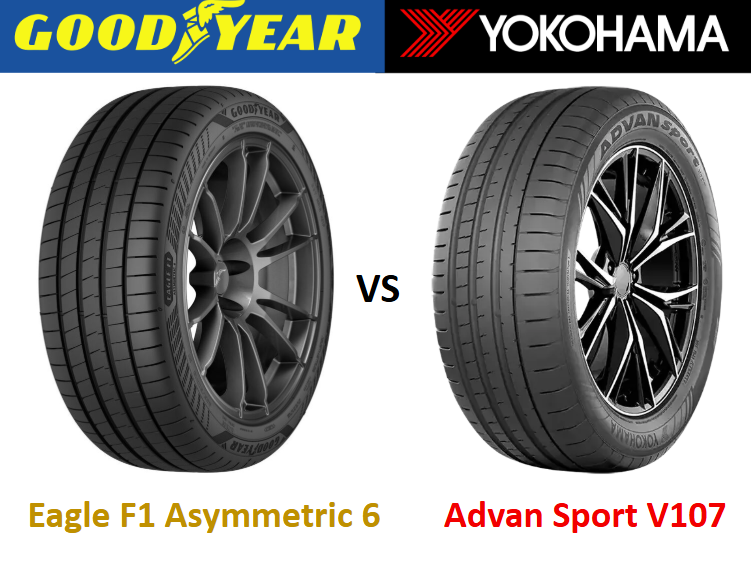 Goodyear Eagle F1 Asymmetric 6 vs Yokohama Advan Sport V107 - Top Tire ...