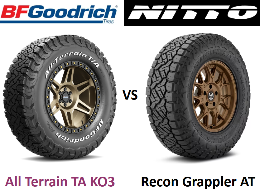 BFGoodrich All-Terrain TA KO3 vs Nitto Recon Grappler AT - Top Tire Review