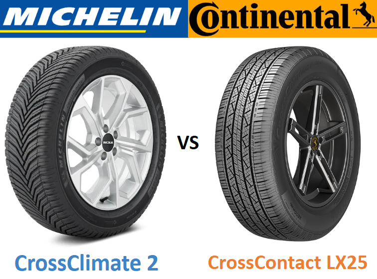 Continental CrossContact LX25 vs Michelin CrossClimate 2 - Top Tire Review