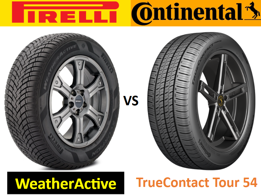 Pirelli Cinturato WeatherActive vs Continental TrueContact Tour 54 ...
