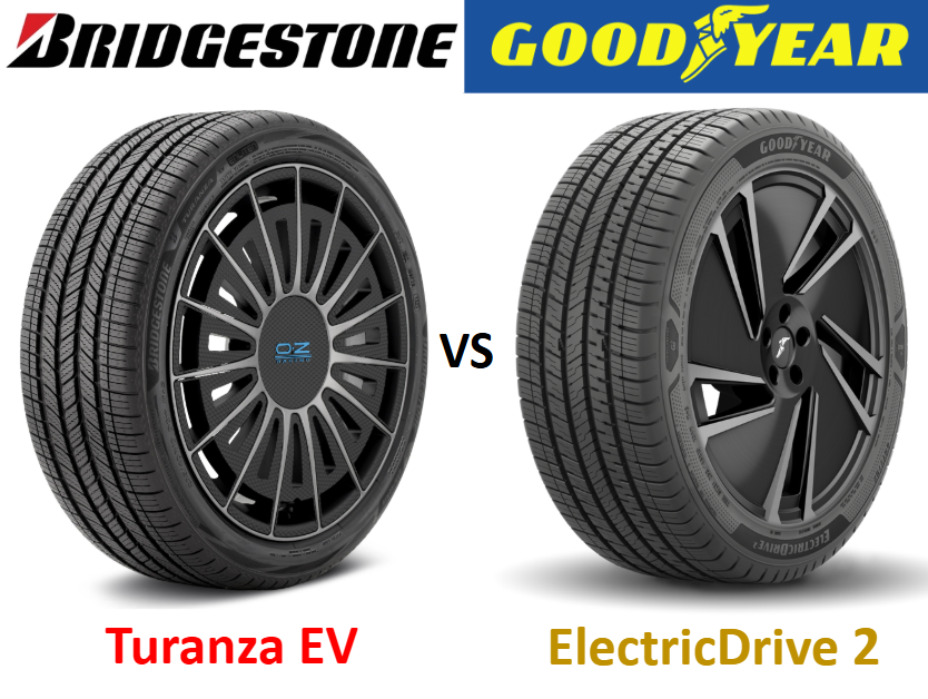 Bridgestone Turanza EV vs Goodyear ElectricDrive 2 - Top Tire Review