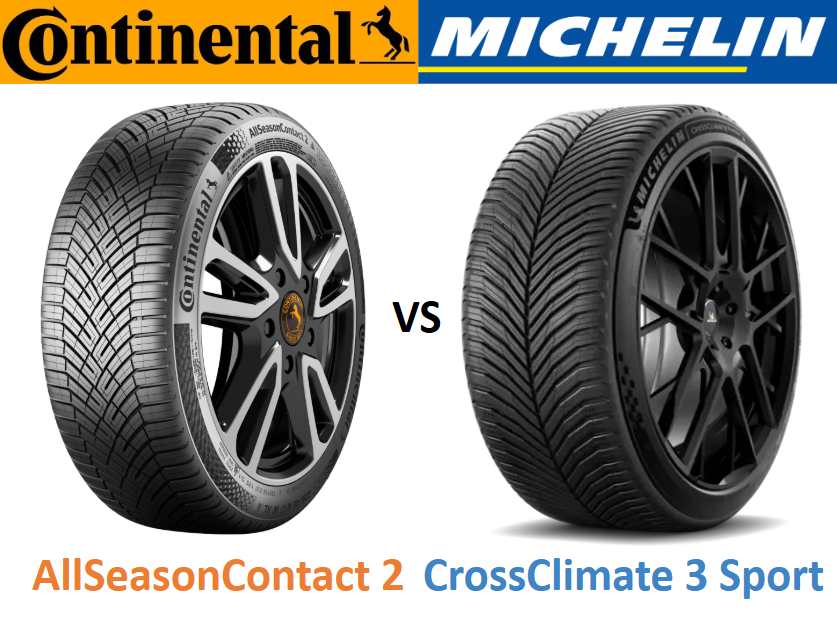 Continental AllSeasonContact 2 vs Michelin CrossClimate 3 Sport - Top Tire Review