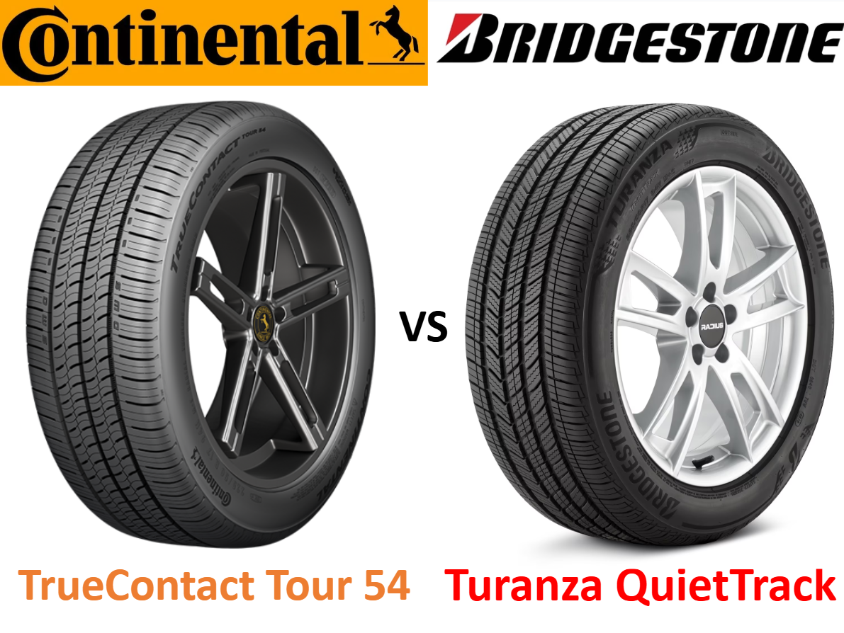 Continental TrueContact Tour 54 vs Bridgestone Turanza QuietTrack - Top ...