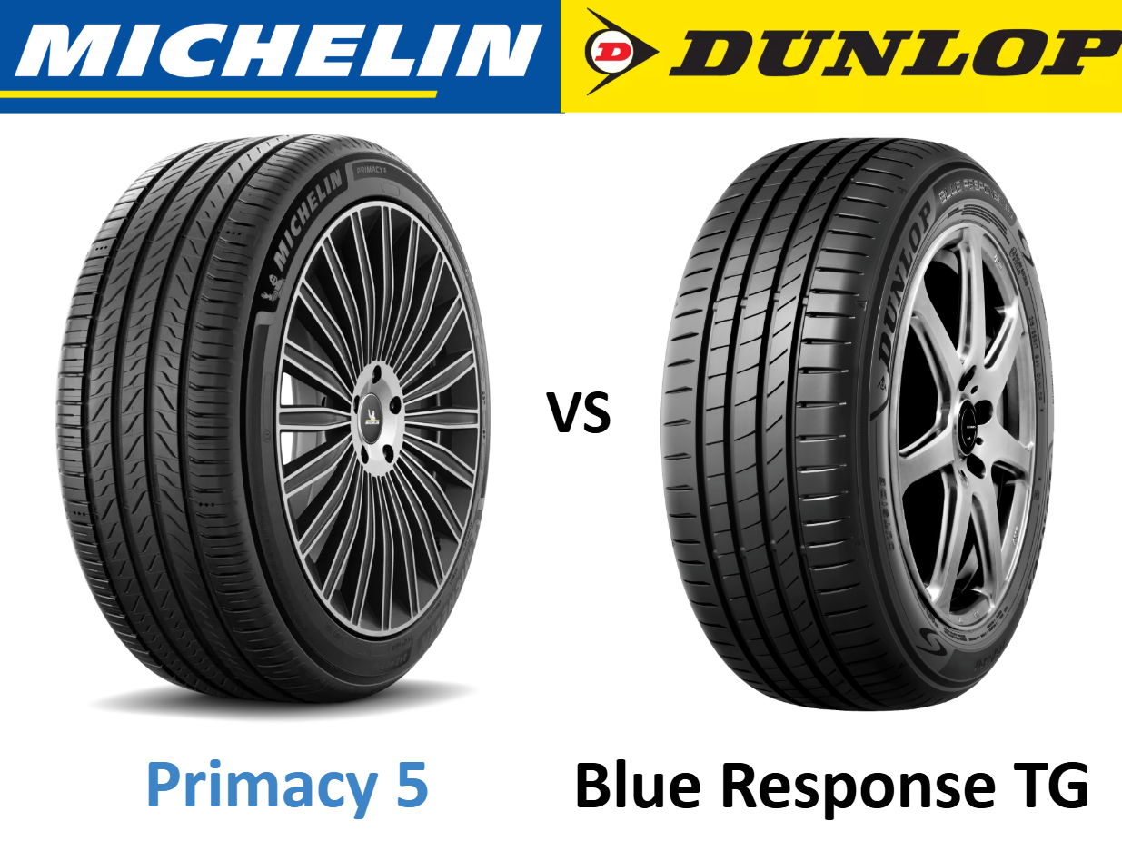 Michelin Primacy 5 vs Dunlop Blue Response TG - Top Tire Review