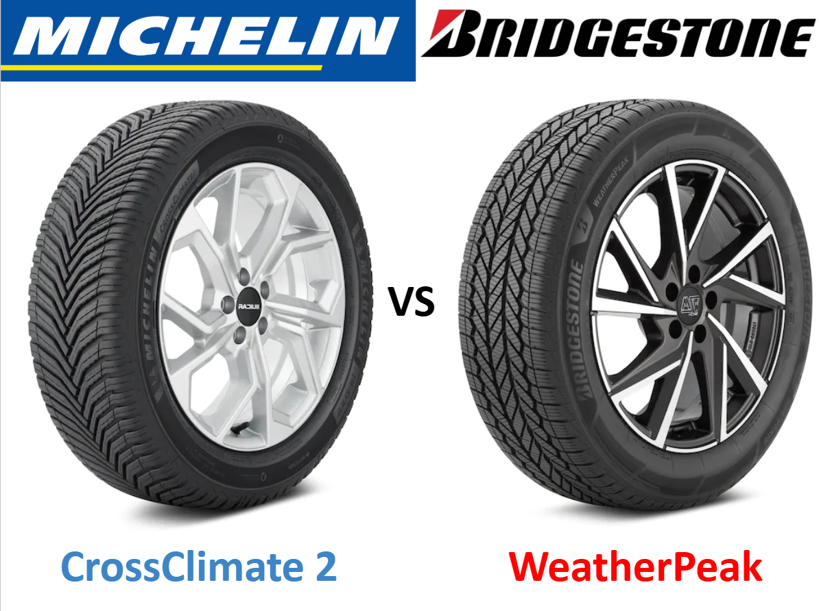 Michelin CrossClimate 2 vs Bridgestone WeatherPeak - Top Tire Review
